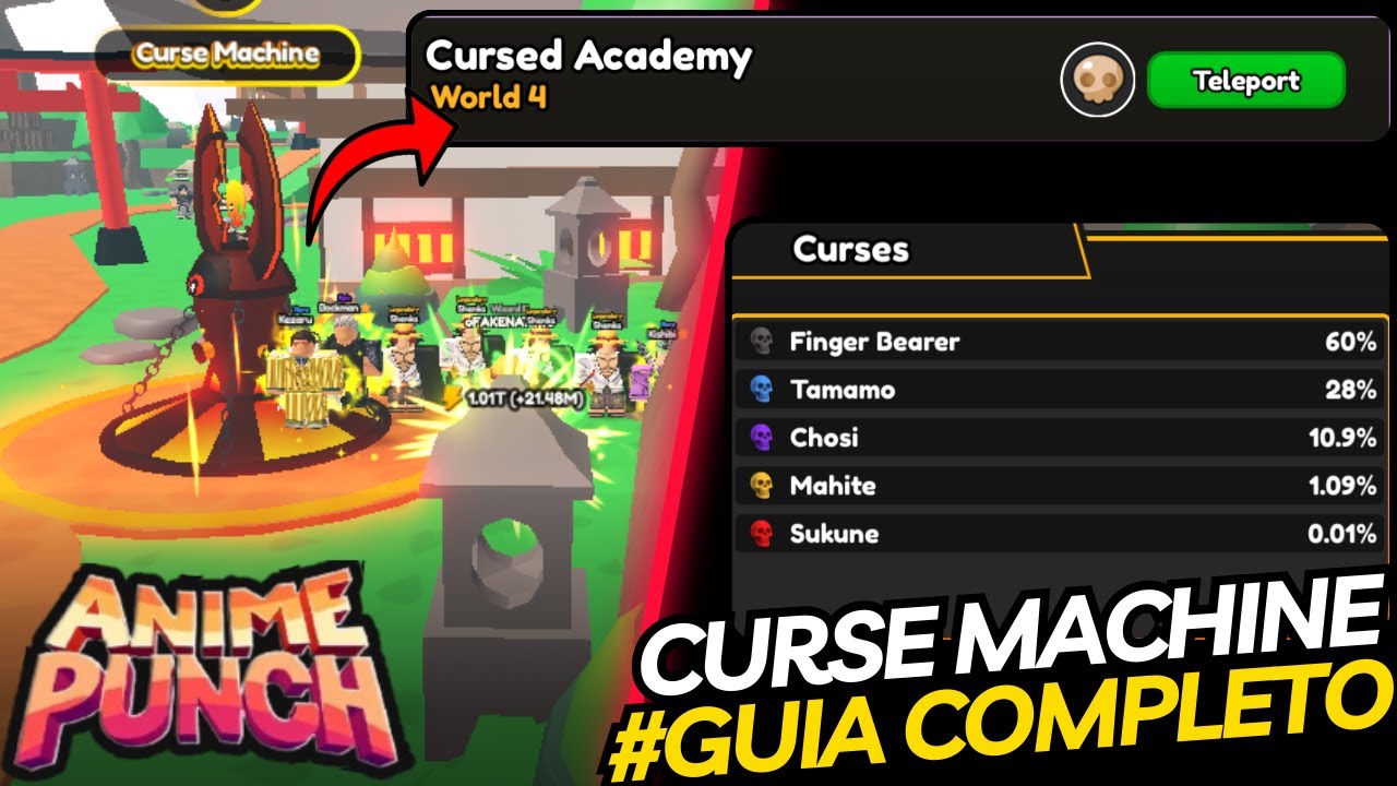Como Farmar Curse Machine Forma + Eficiente - Status % Passivas Guia ...