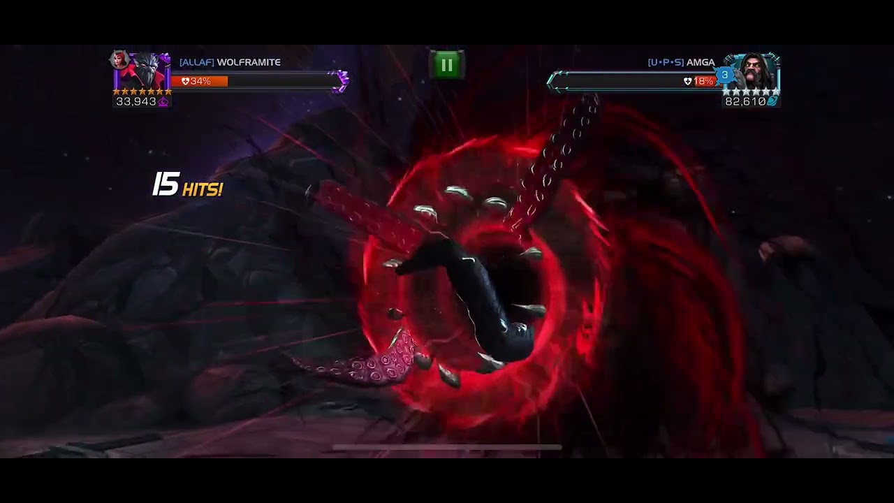MCoC Symbiote Supreme vs The Serpent on node 43 (Hazard shift ...