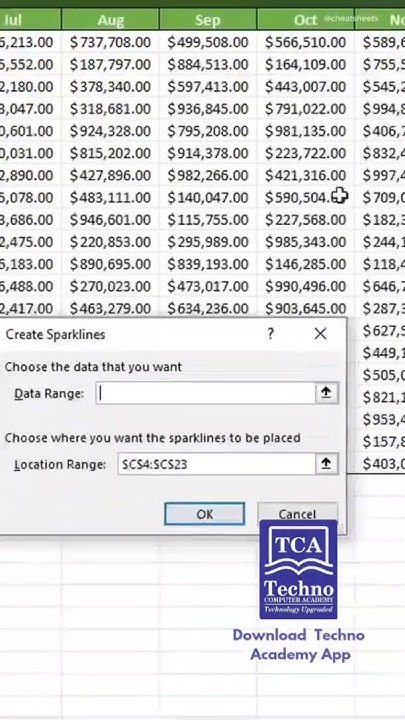 How To Make Sparklines In Excel Exceltips Accounting Exceltech Smartphonesmartexcel