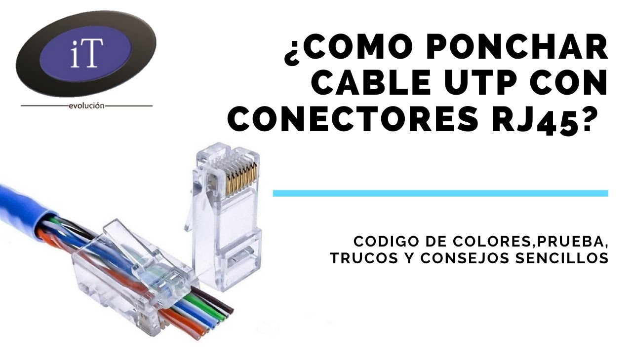 ¿Como ponchar un cable UTP - RJ45? // Tutorial paso a paso // Desde ...