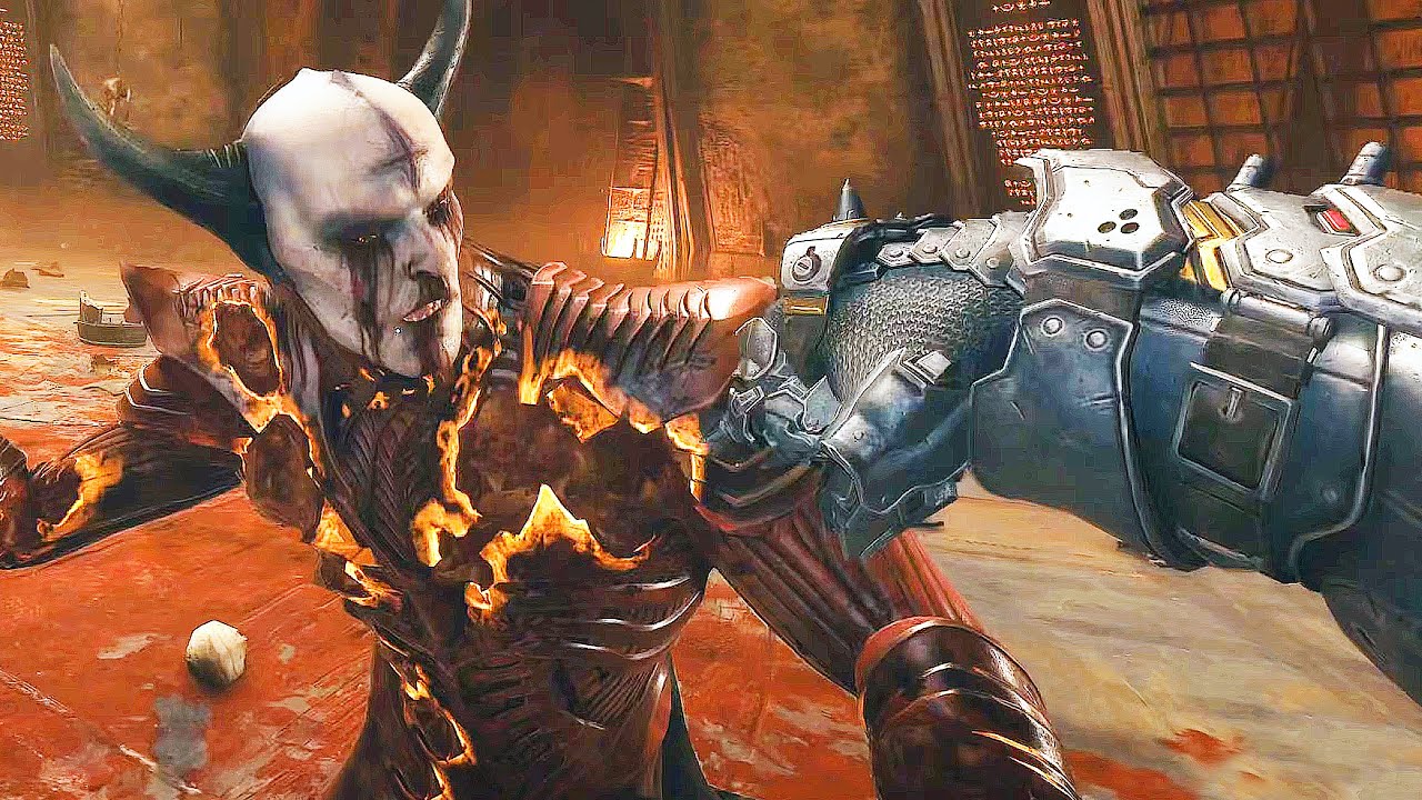 Fist Fights Doomguy vs Demons Army - Doom The Dark Ages - YouTube