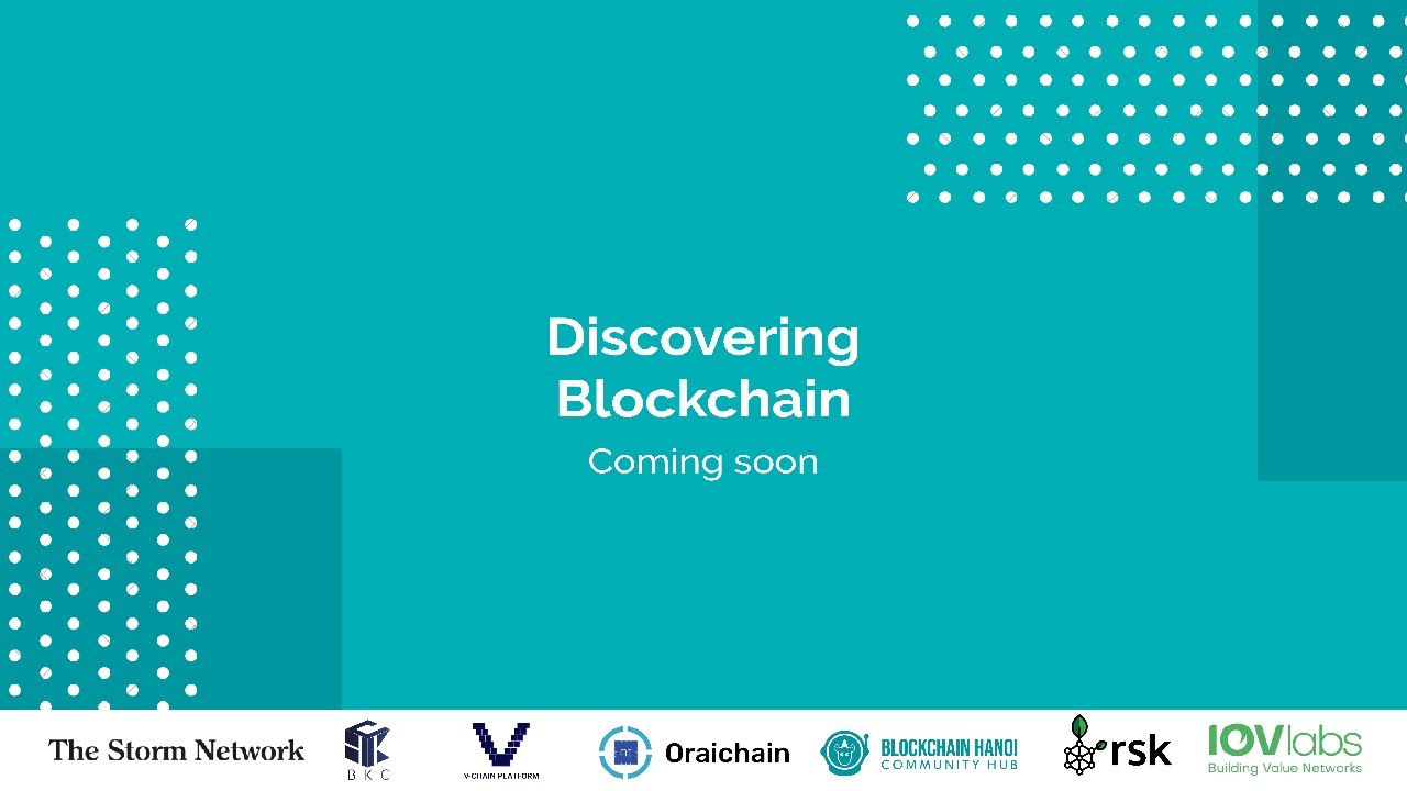 Discovering Blockchain - Workshop 1 - YouTube