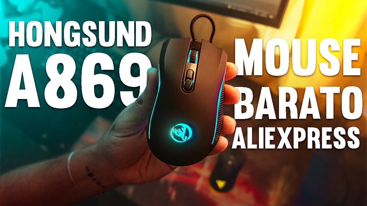 NÃO COMPRE ESSE MOUSE GAMER BARATO HONGSUND A869 UNBOXING, #8 - YouTube