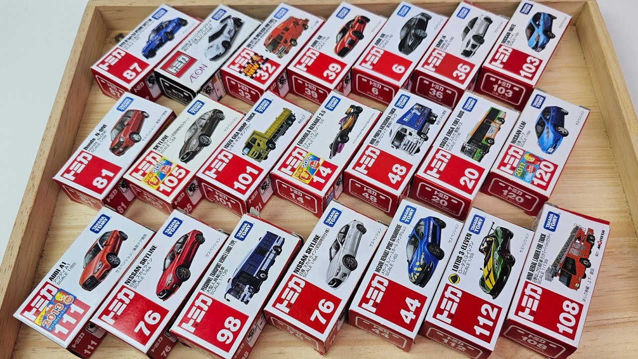 ASMR Unboxing 34 loaded Tomica cars unpacked! Tomica Long Vehicle ...