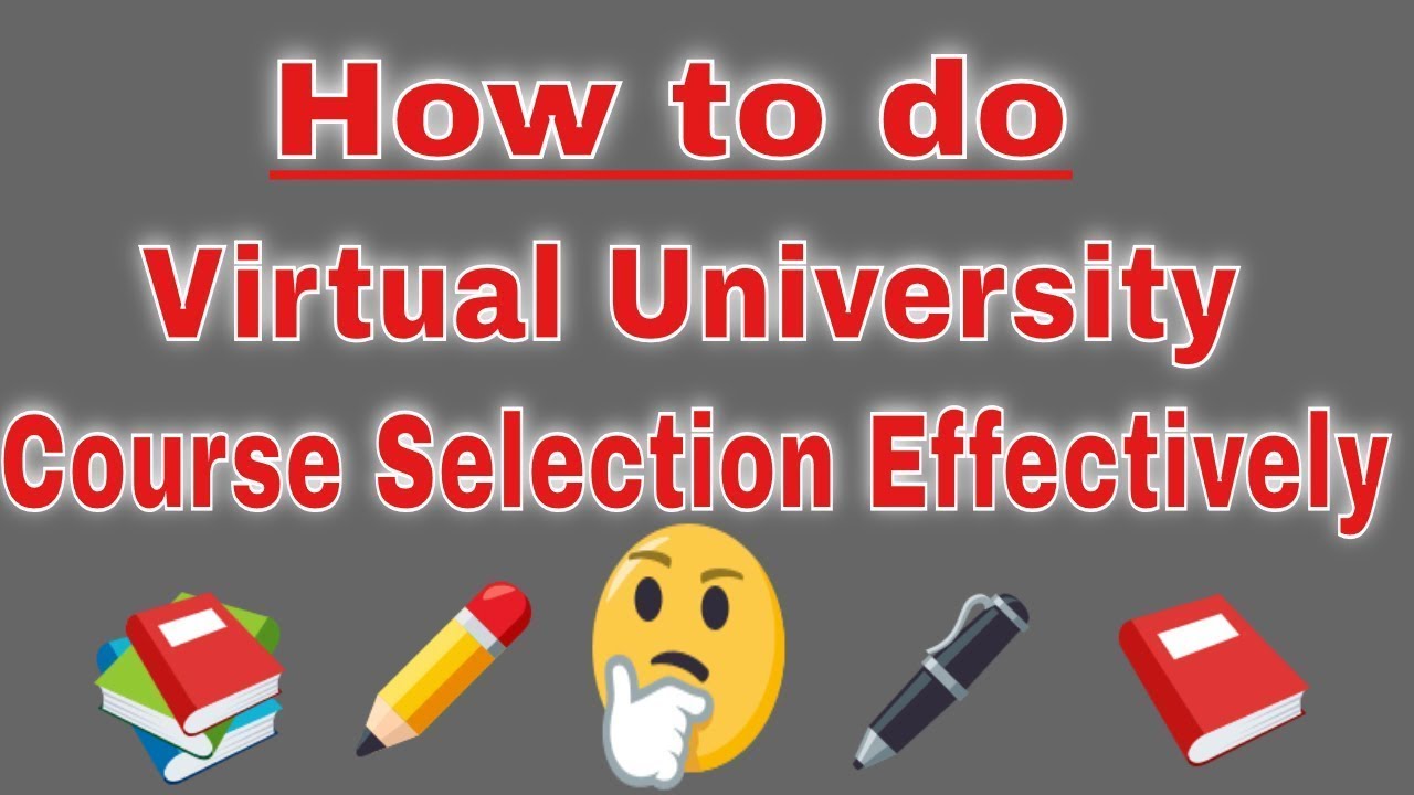 Course Selection || VU Courses selection || VU Course selection Spring 2024 || Course selection ...