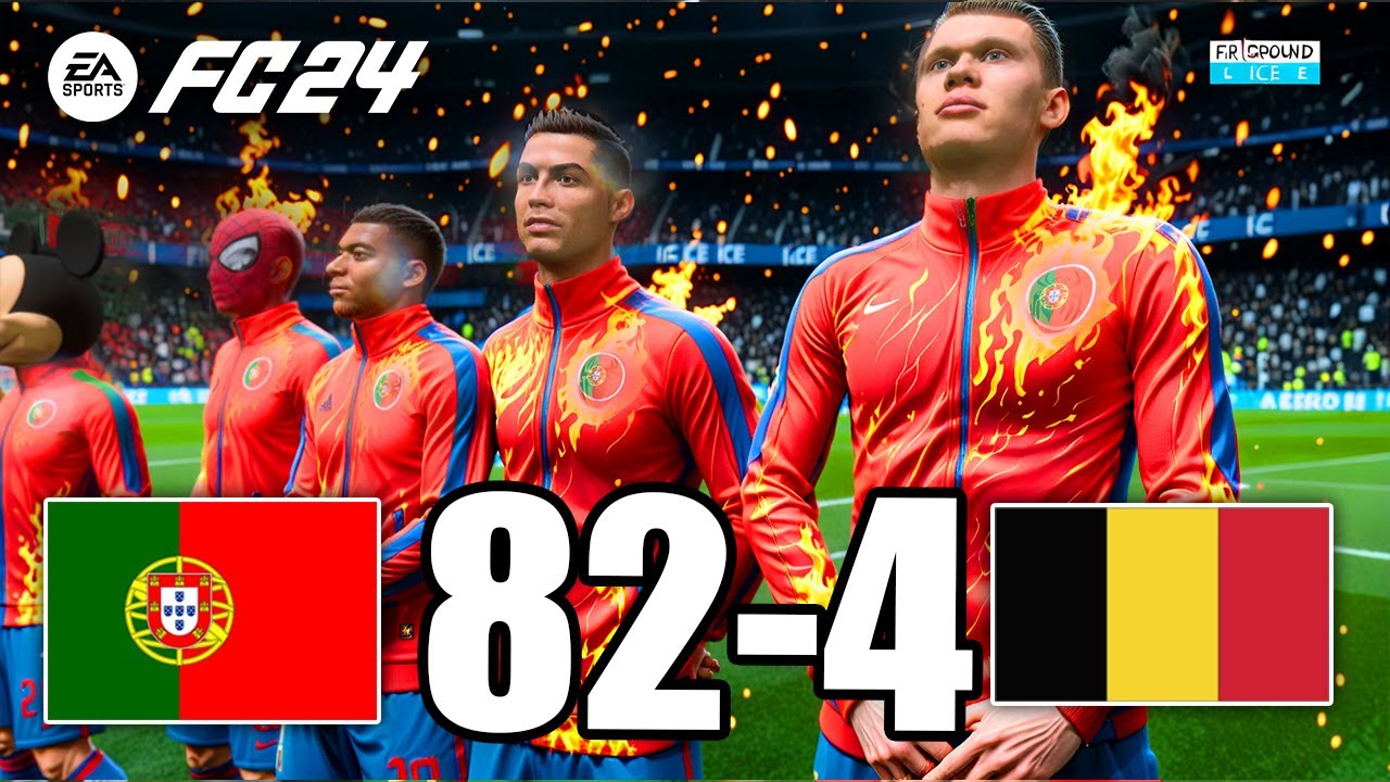 FIFA 23 - RONALDO, SPIDER MAN, Mbappe, MESSI, ALL STARS - PORTUGAL vs ...