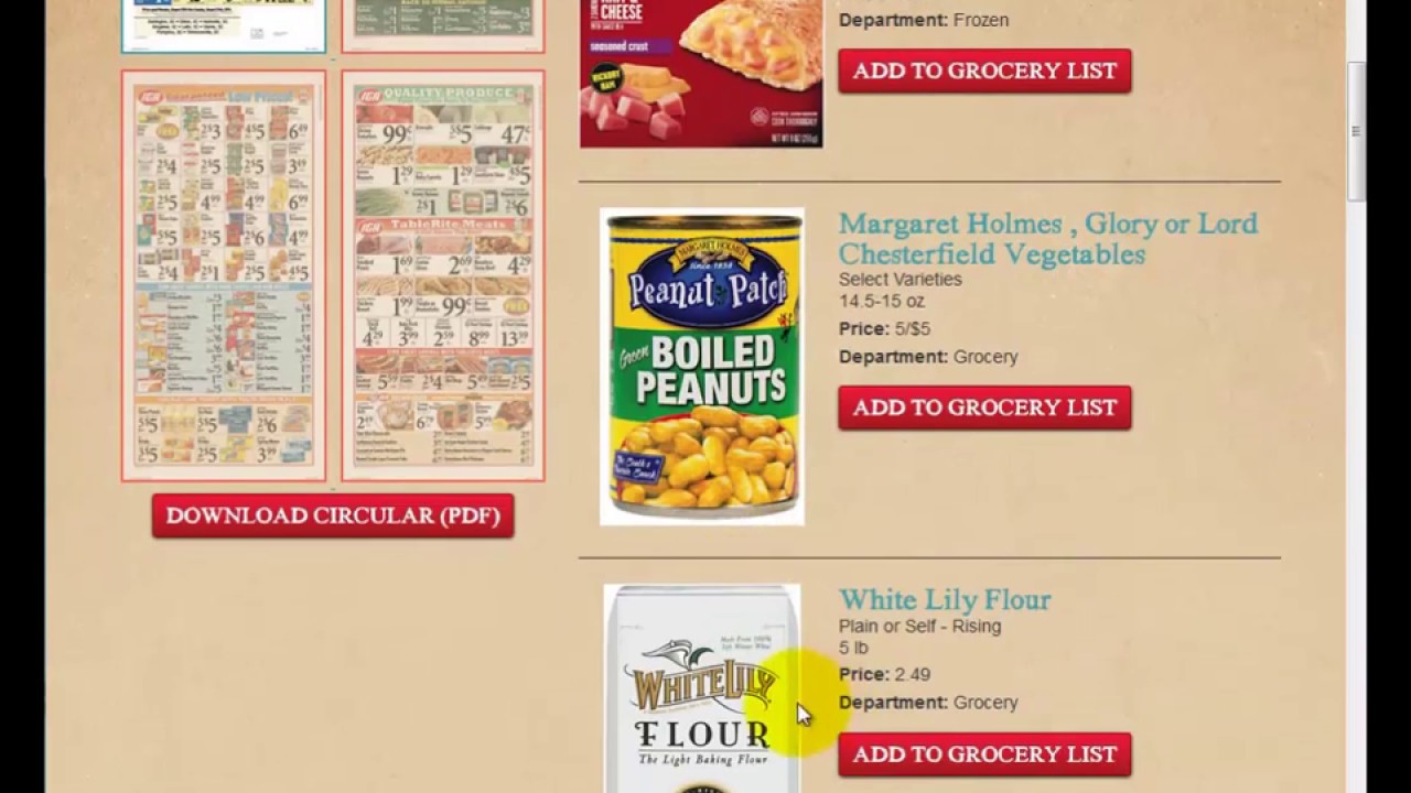 How to get the IGA Guy Weekly Ad? - YouTube