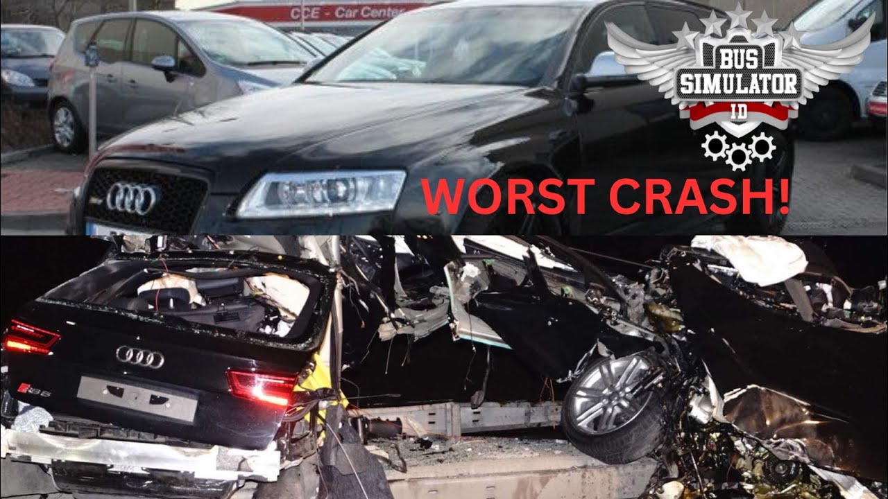 Audi RS6 crash 300kmh | RECREATION 1.0 | BUS SIMULATOR INDONESIA # ...