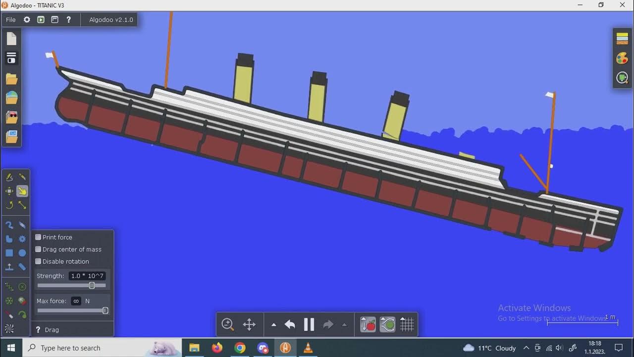 My New Algodoo Titanic Model! - YouTube
