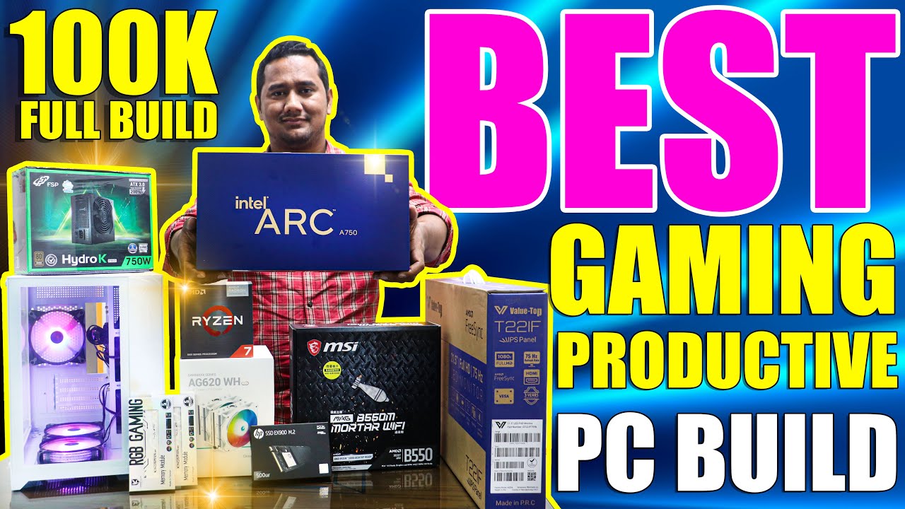 BEST 100K PC BUILD GAMING & PRODUCTIVITY | With 5700X, Arc A750 Gold ...