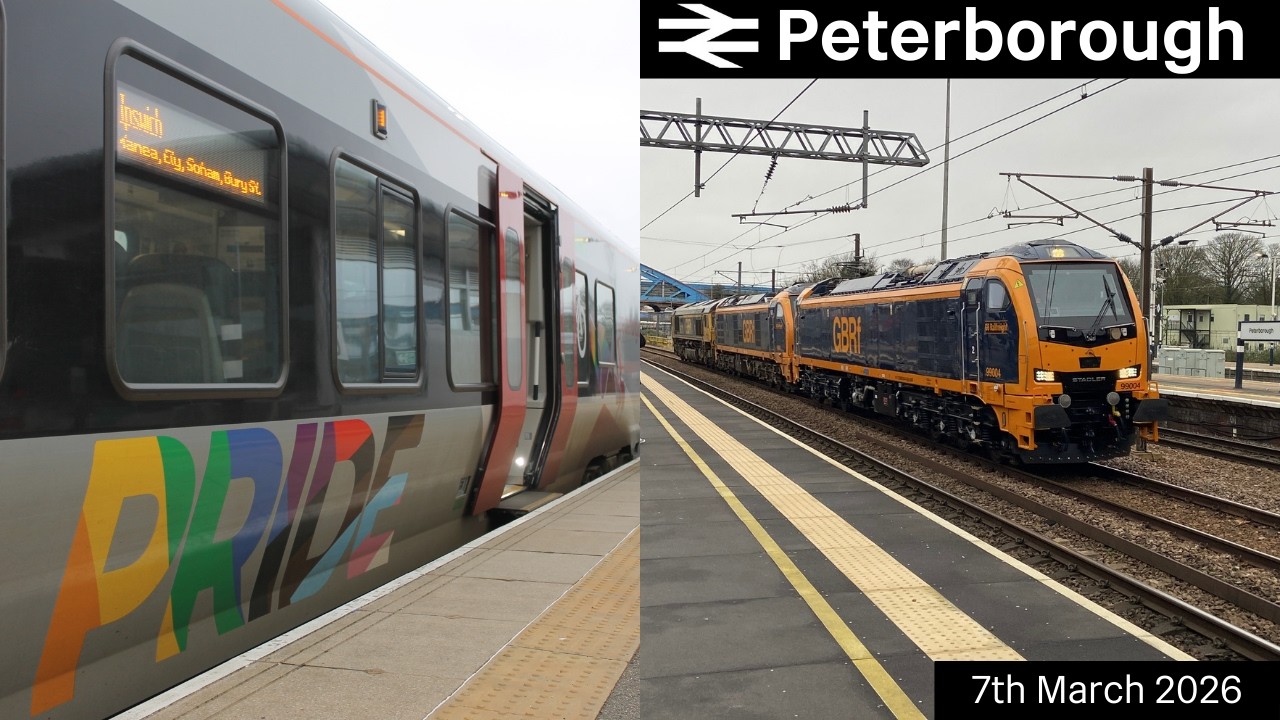 Trains at Peterborough Railway Station (07/03/2026) ft:@parker_on_paws ...