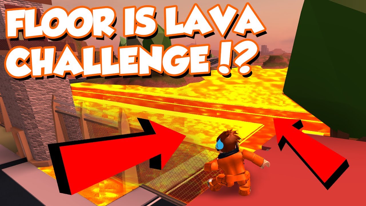 FLOOR IS LAVA CHALLENGE IN ROBLOX JAILBREAK!? *DANGEROUS* / Defildplays ...