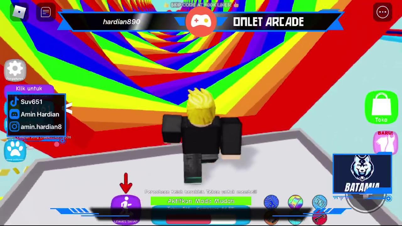 Live main Roblox di map obby - YouTube