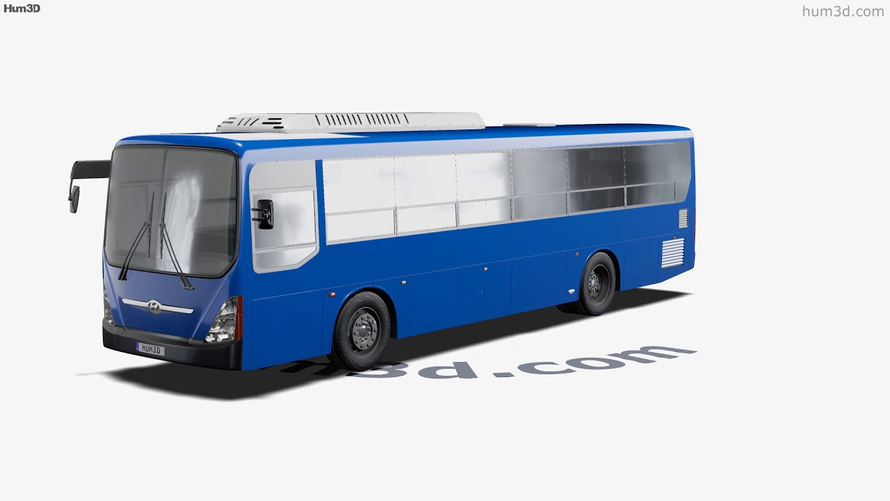 Hyundai Super Aero City Bus 2019 3D model by Hum3D.com - YouTube