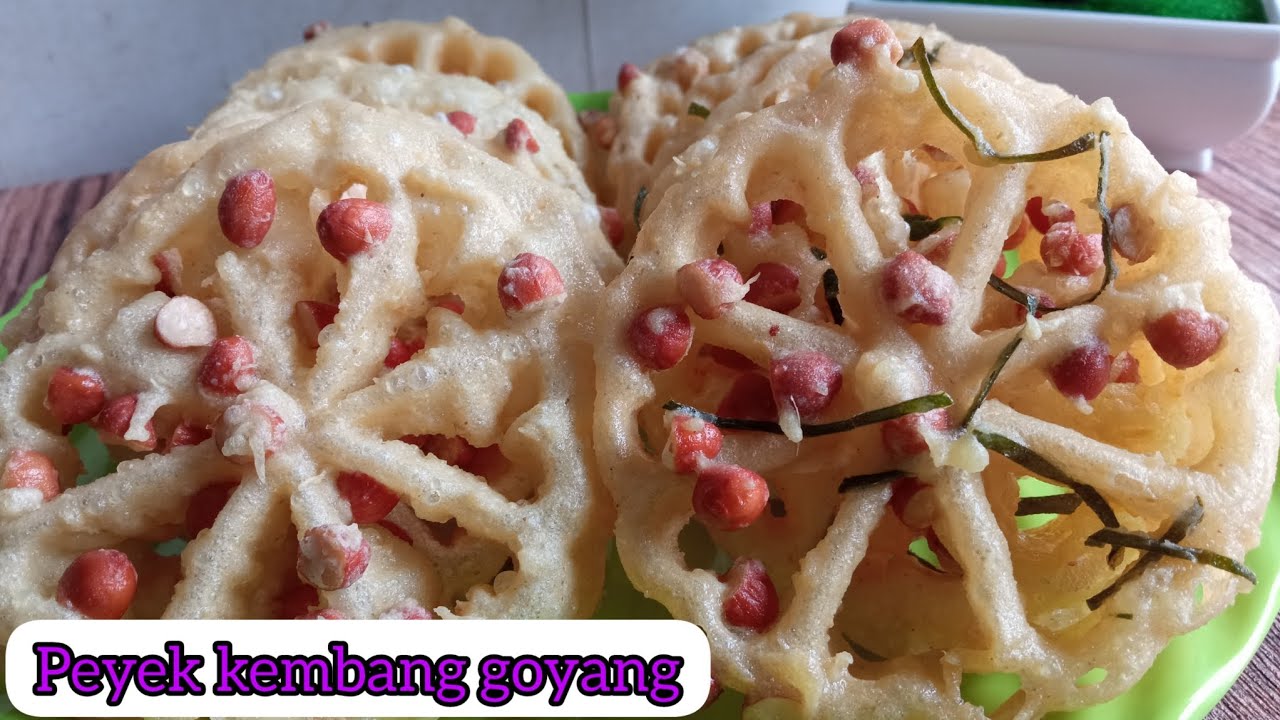 RESEP PEYEK KEMBANG GOYANG//KRIUKNYA BIKIN GAK BERHENTI NGUYAH - YouTube