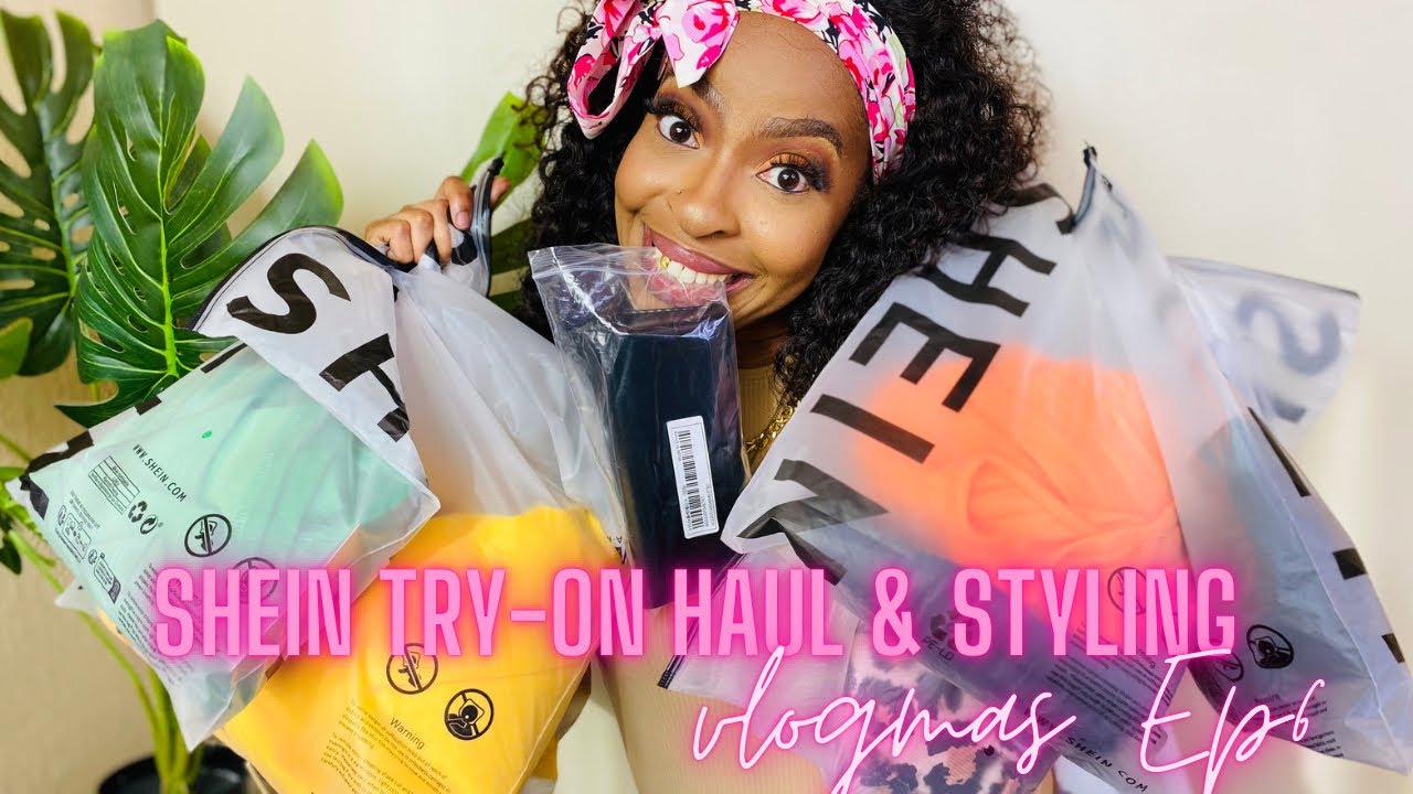 #vlogmas 6: SHEIN TRYON HAUL 2022 & styling| South African YouTuber ...