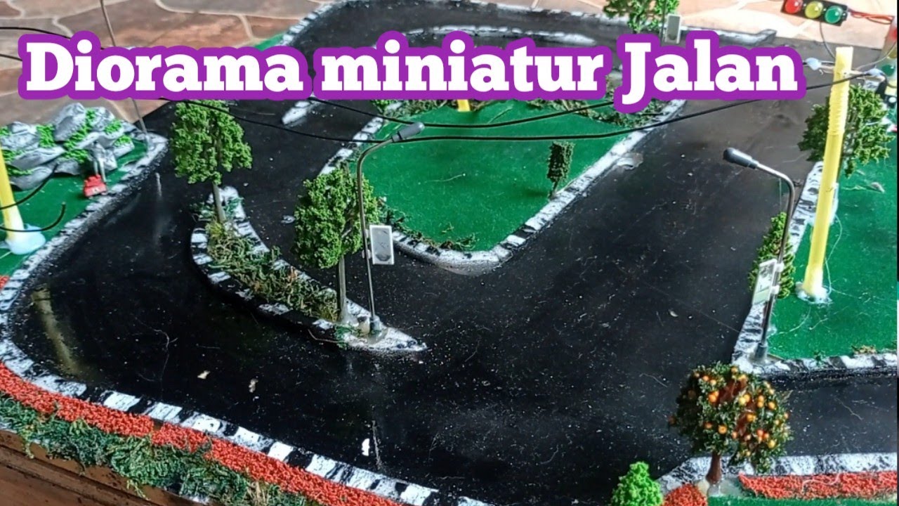 Diorama Diecact miniatur jalan dan panorama - YouTube