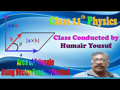 Area Of a Triangle using cross product method - YouTube