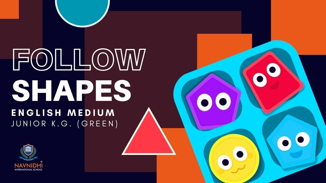 FOLLOW SHAPES | ENGLISH MEDIUM | JUNIOR K.G. (GREEN) - YouTube