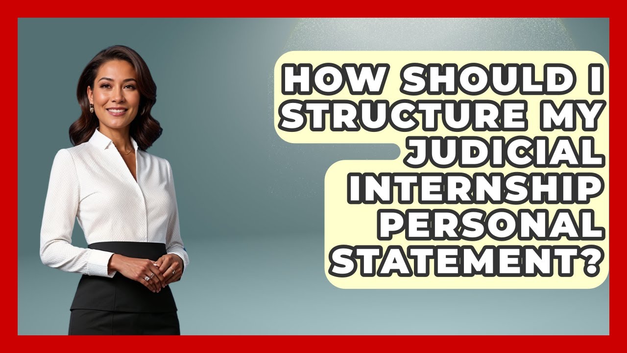 How Should I Structure My Judicial Internship Personal Statement? - Law ...
