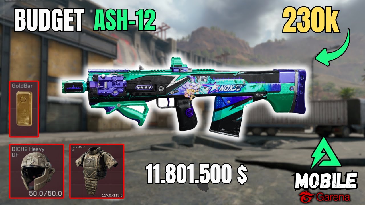 BEST ASH-12 BUDGET LOADOUT GAMEPLAY - GARENA DELTA FORCE MOBILE ...