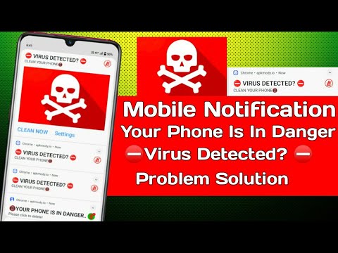 Your phone is in danger|Virus detected| mobile danger notification ...