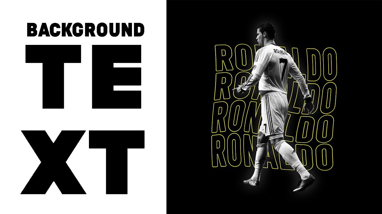 CARA BUAT BACKGROUND TEXT PADA PHOTOSHOP - YouTube