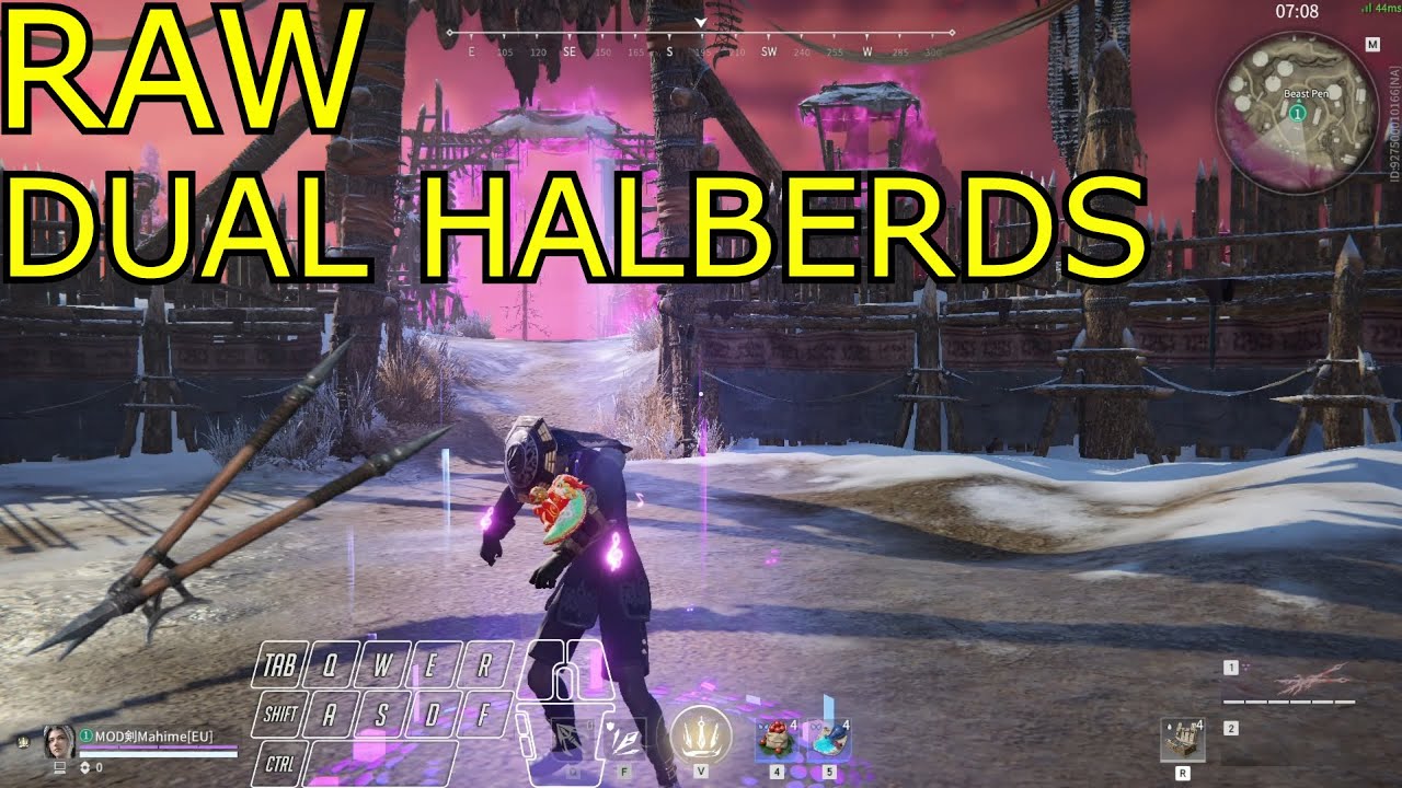 NARAKA Bladepoint Guide: RAW Dual Halberds - YouTube