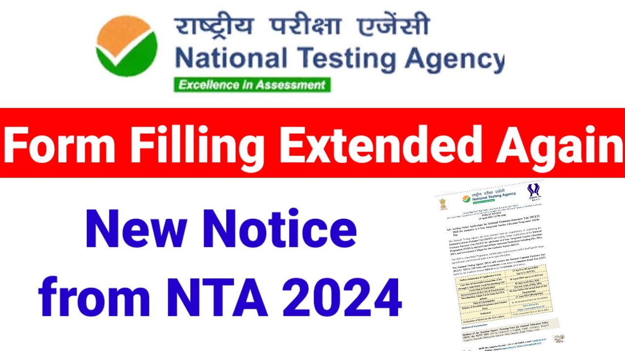 💥Big Official Update !! Form Filling Date Extended 2024 | NTA CSIR UGC ...