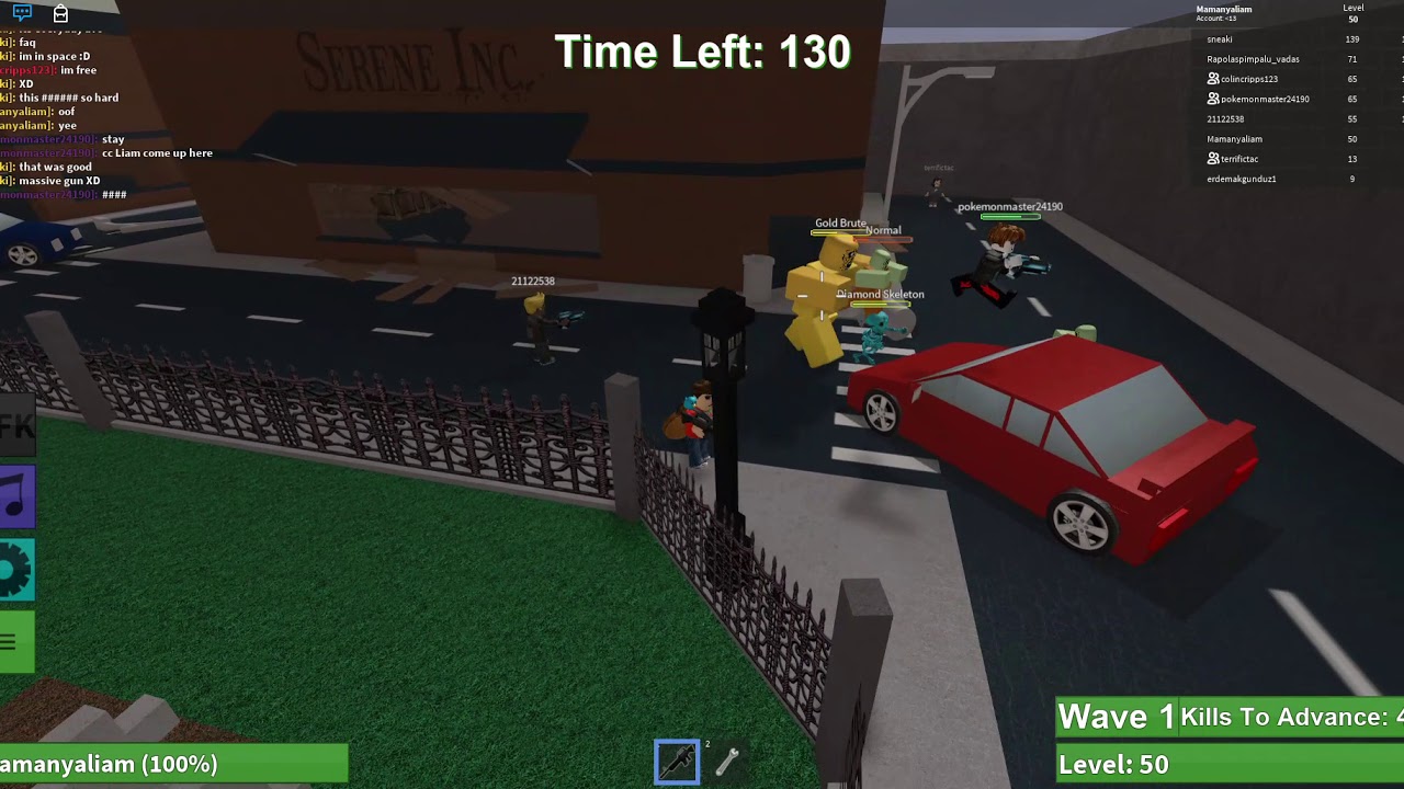 i kill zombie in ROBLOX - YouTube