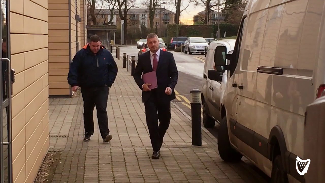 WATCH: Conor McGregor's solicitor Graham Kenny (right) arrives at ...