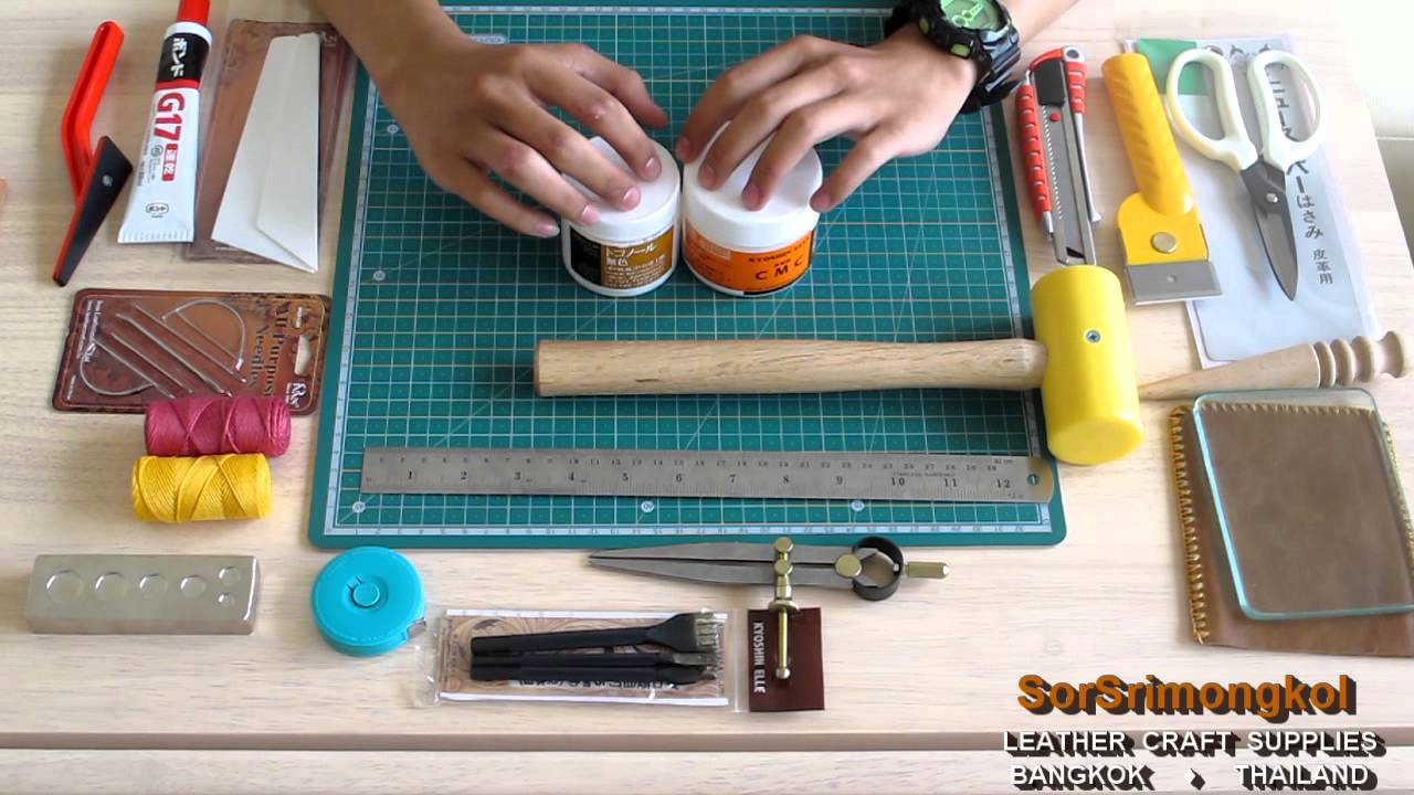 Basic Leather Craft Tools - SorSrimongkol - YouTube