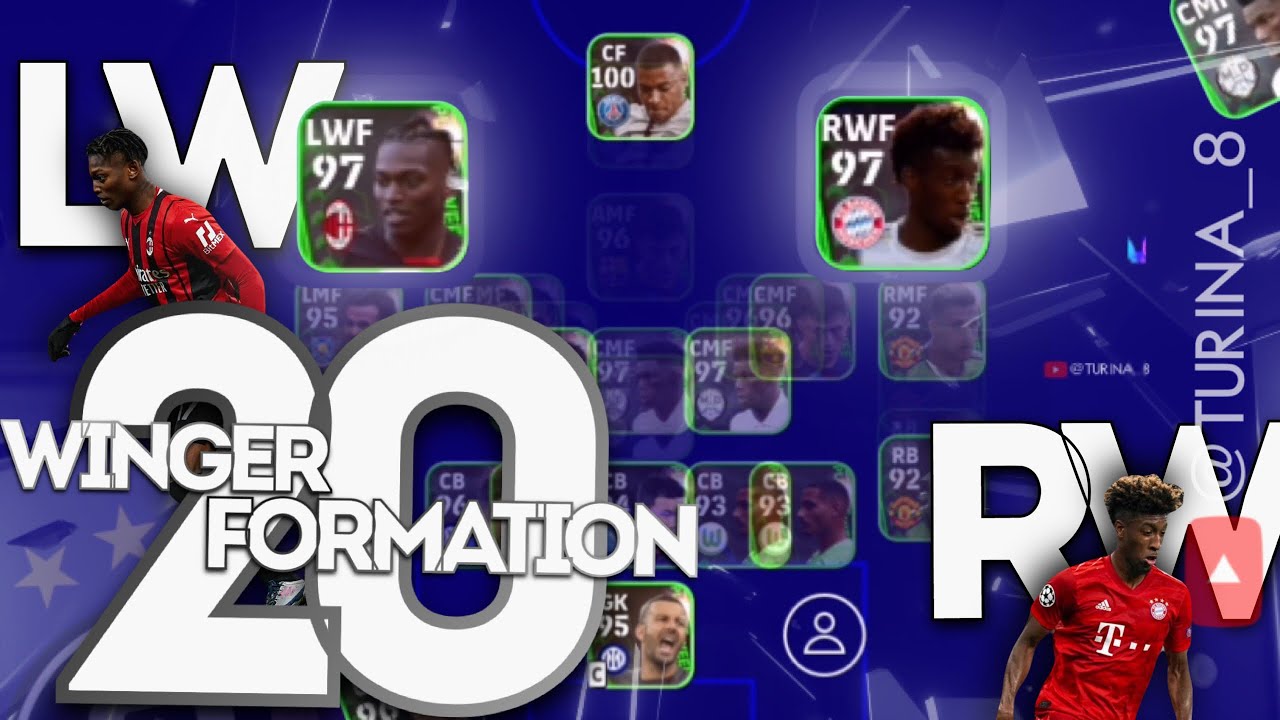 LW-RW WINGER 🔥 20 FORMATION eFootball 2023 mobile - YouTube