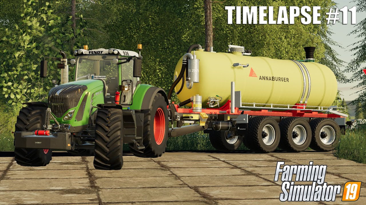 Farming Simulator 19 | Slurry application | Timelapse #11 - YouTube