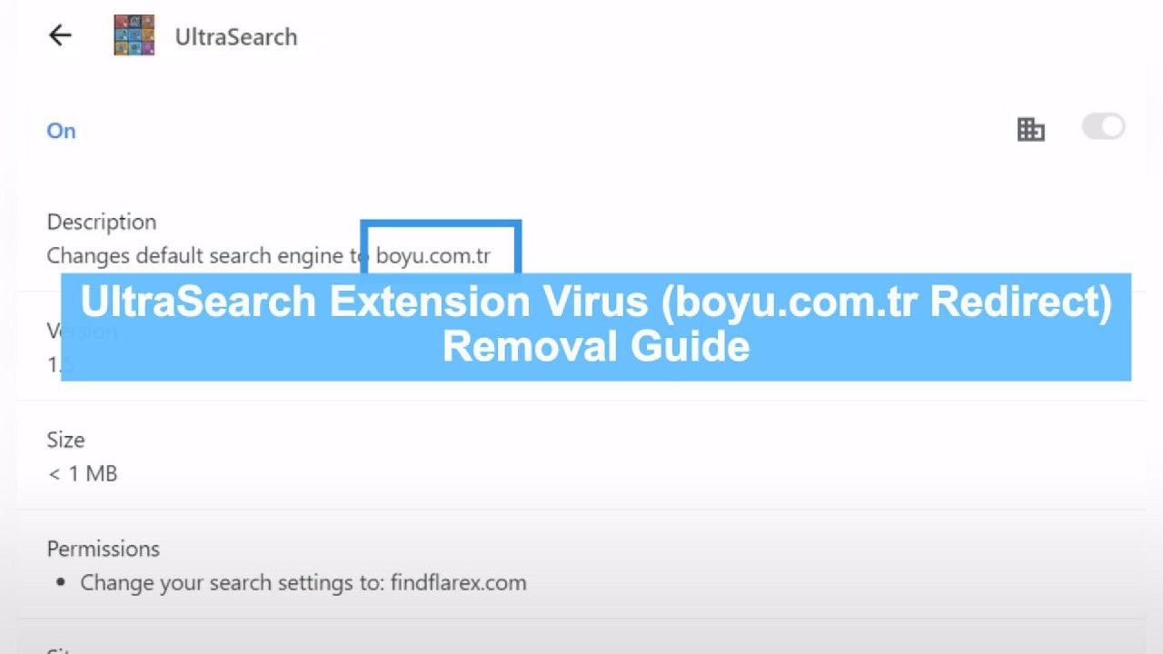 UltraSearch Extension Removal Tutorial - Learn to get rid of UltraSearch Virus [boyu.com.tr ...