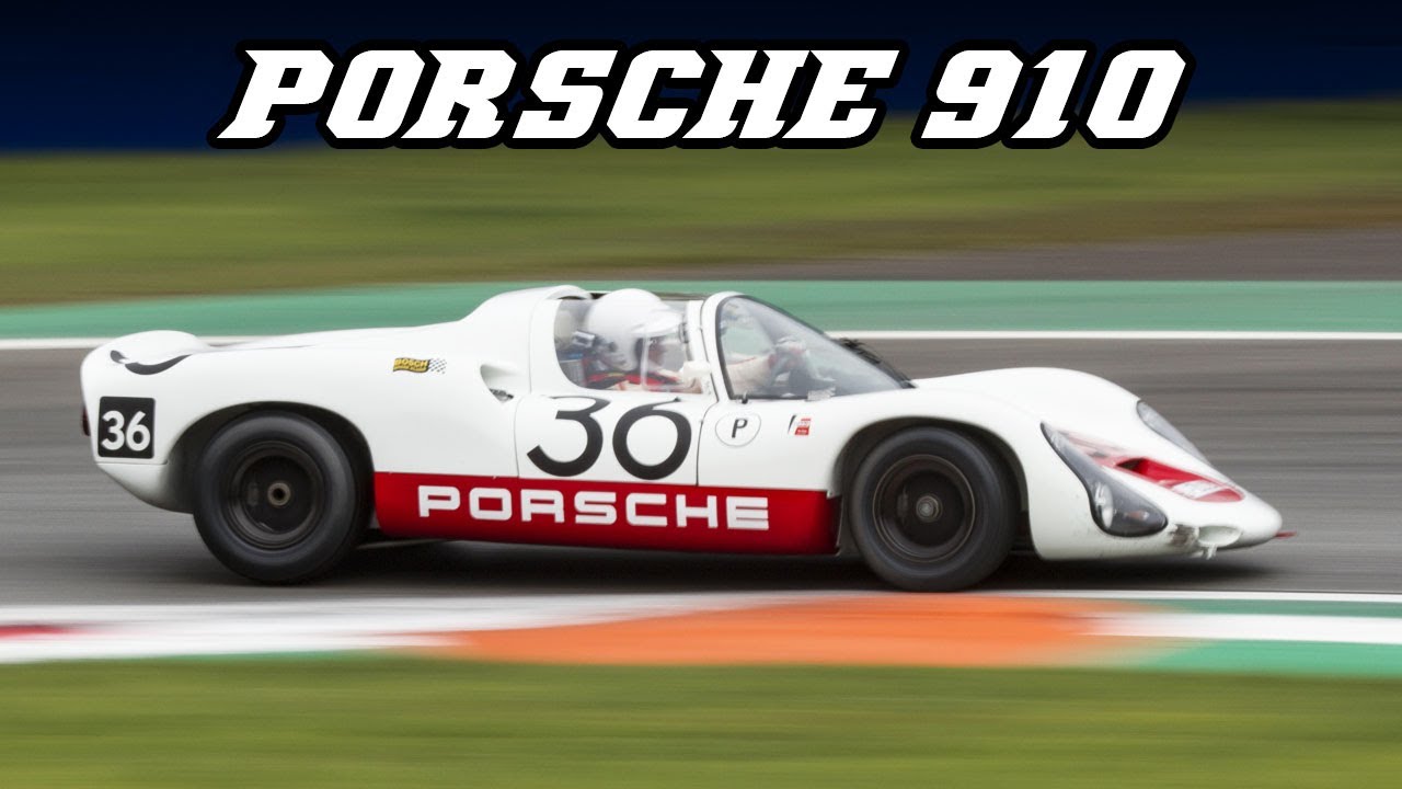 Porsche 910 | Flat-6 fly-by's and downshifts - YouTube