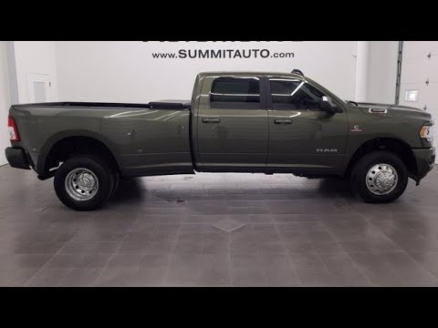 2021 RAM 3500 CUMMINS HO AISIN DUALLIE IN OLIVE GREEN BIG HORN SPORT ...