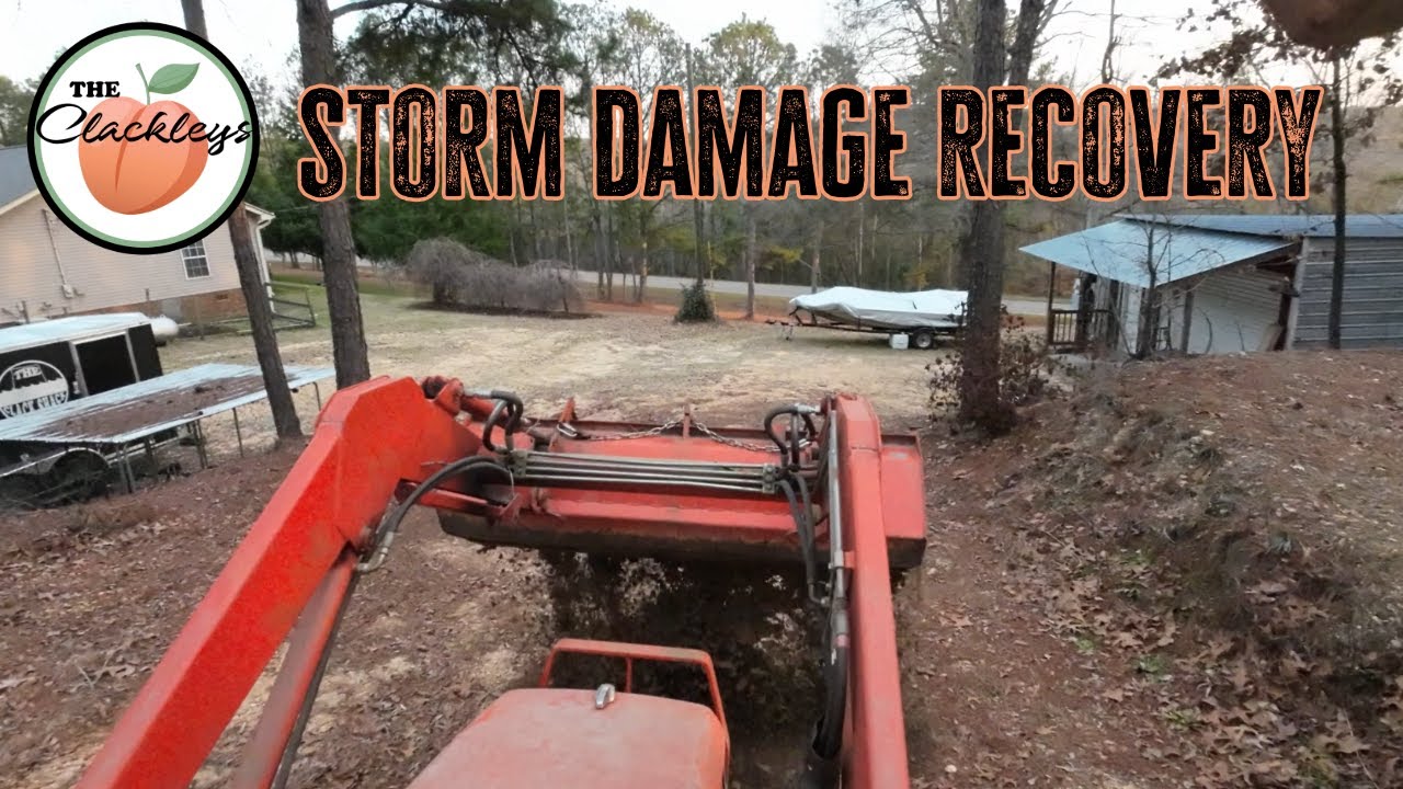 Storm damage recovery - YouTube