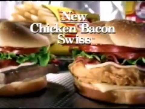 2001 Wendy's Bacon Swiss Sandwiches commercials - YouTube