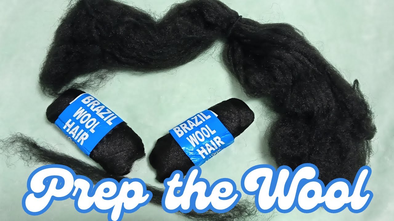 How to prep Brazilian Wool for braiding || South African YouTuber - YouTube