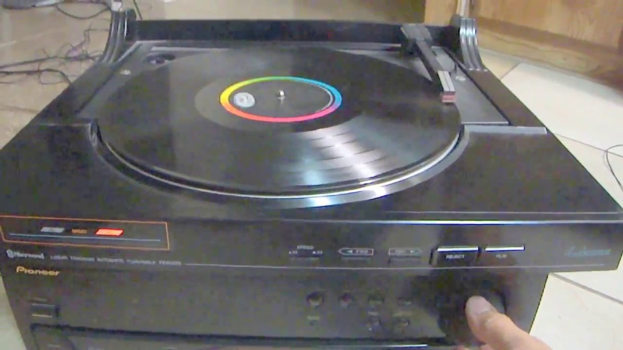 Sherwood Linear turntable Lp player , records how working - YouTube