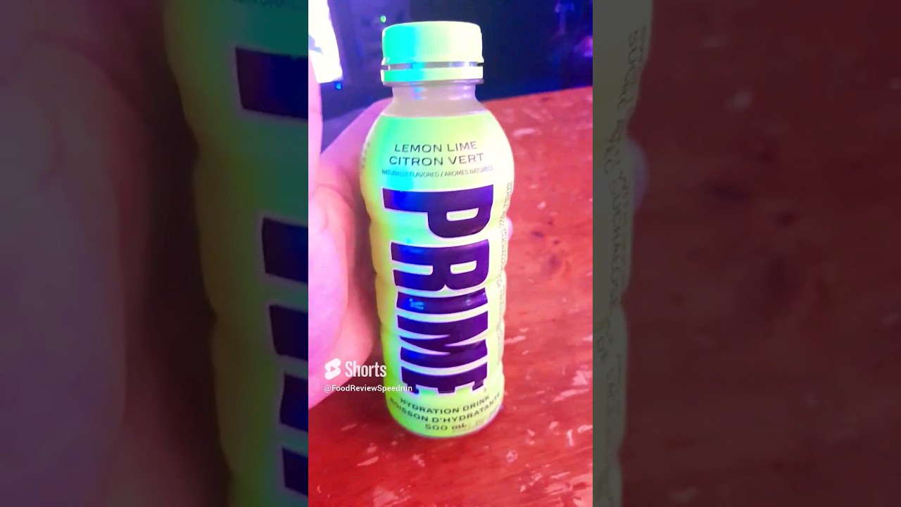 Prime Lemon Lime Hydration Drink Food Review Speedrun - YouTube