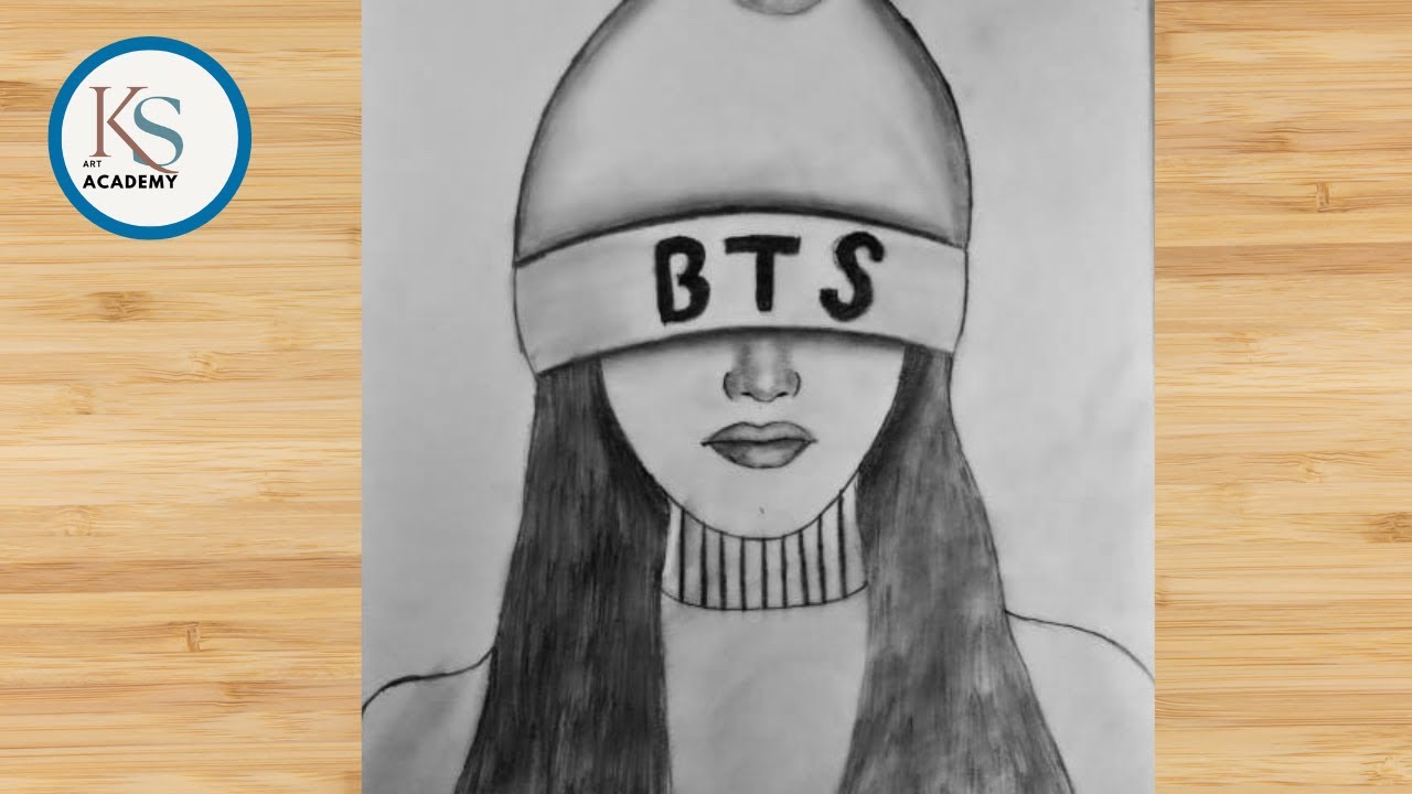 How To Draw Cute Girl Pencil Drawing Step By Step Tutorial Ks Art Academy Youtube