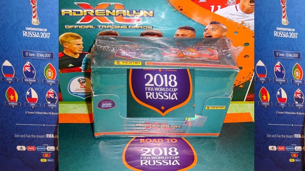 World Cup Road to Russia Booster Box 50 Packs Panini TCG Cards 2018 ...