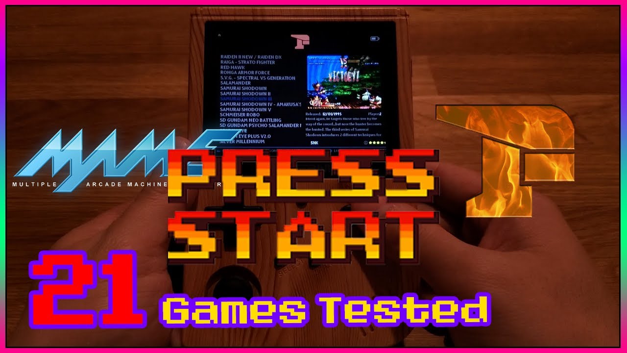 RG351V - 21 Arcade Games Tested (FBA/MAME/CP1/CP2/CP3) - YouTube