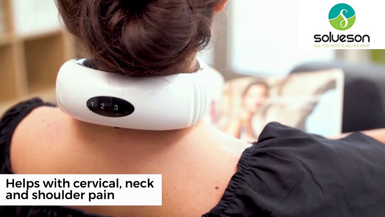 Electric Pulse Back and Neck Massager - Solueson - YouTube