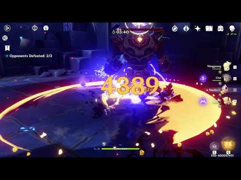 (Genshin Impact) Noelle Constellation 6 vs AR 40 domain - YouTube