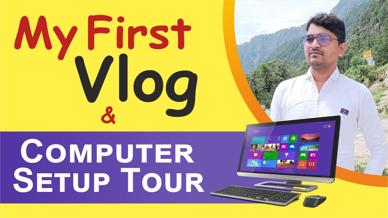 My First Vlog and Computer Setup Tour - YouTube
