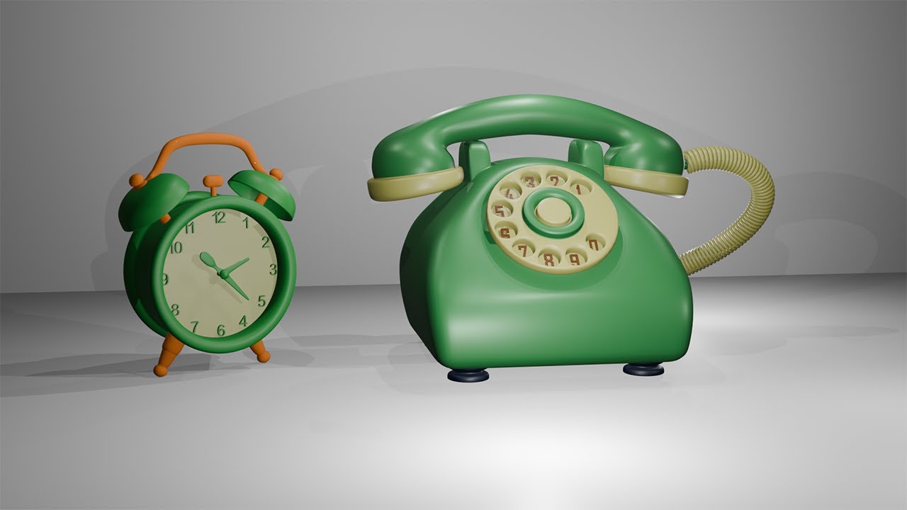 How to make a rotary phone in Blebder - YouTube
