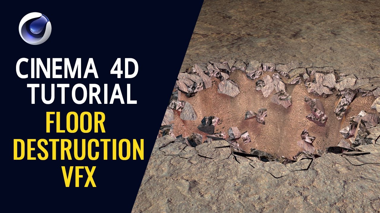 Floor Destruction VFX - Cinema 4D Tutorial - YouTube